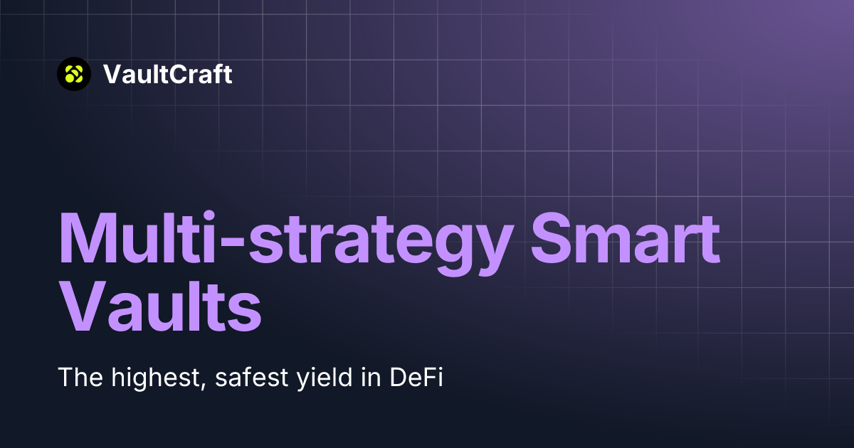 Multi-strategy Smart Vaults | VaultCraft