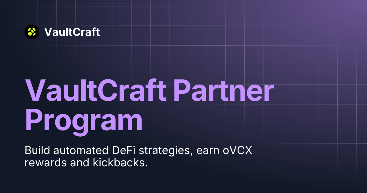 VaultCraft Partner Program | VaultCraft
