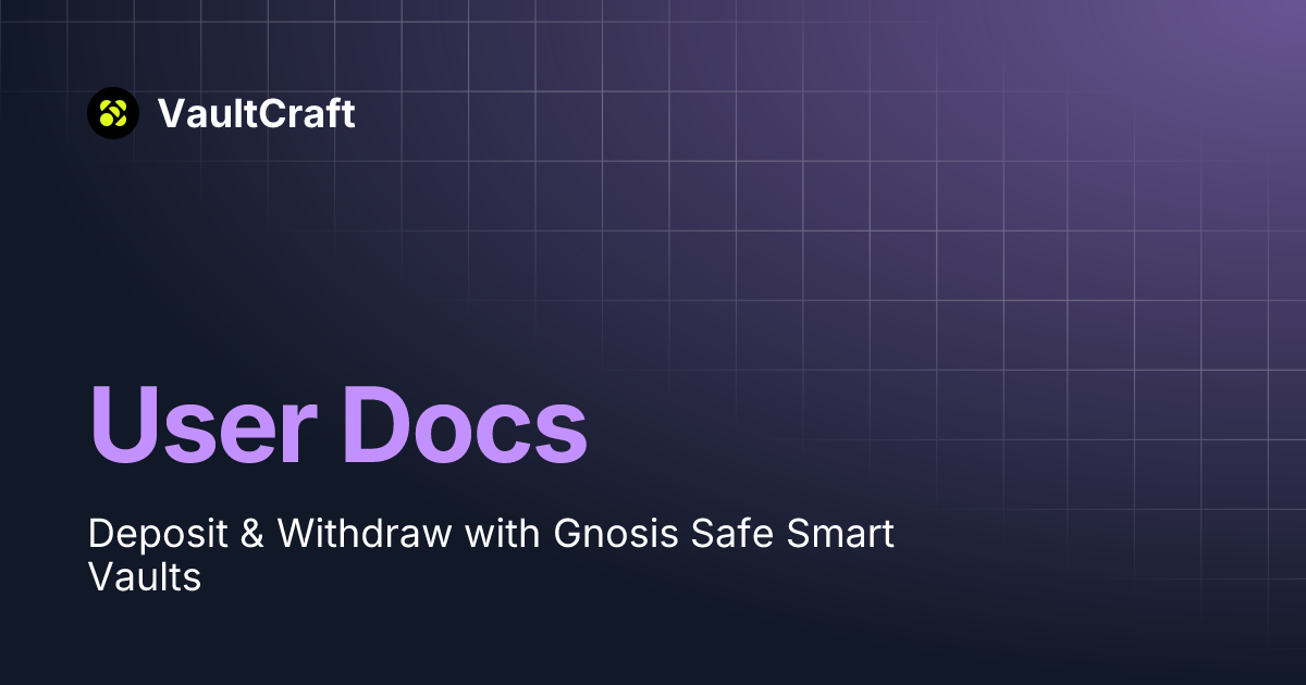User Docs | VaultCraft